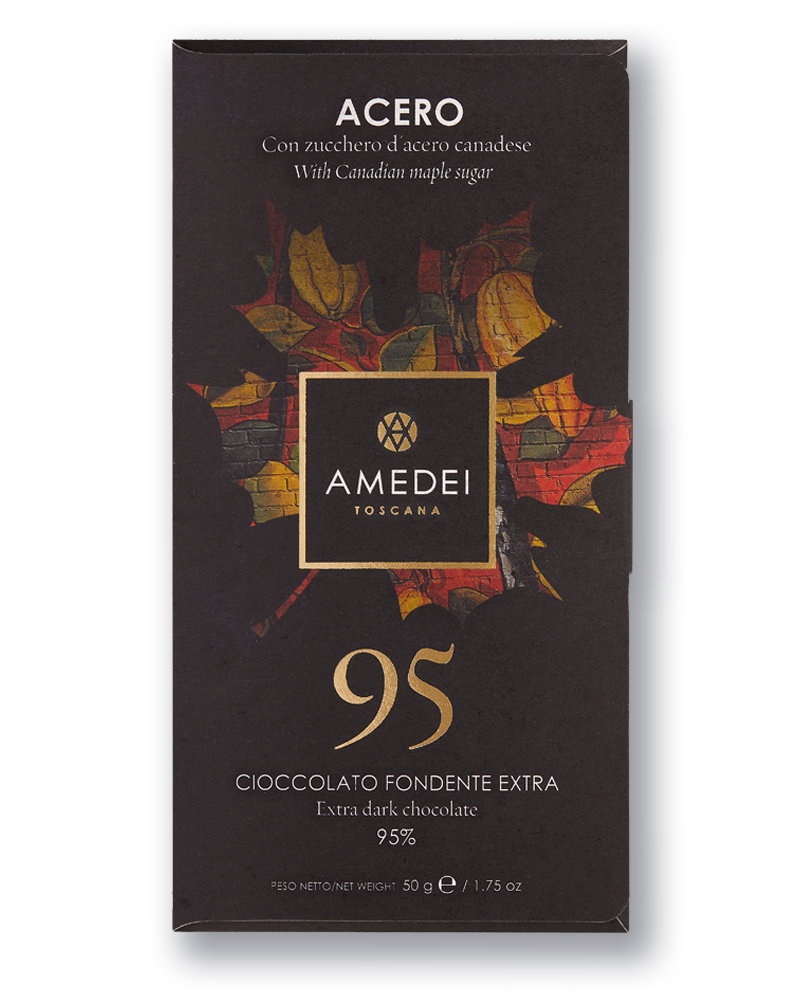 Extra Dark Chocolate 95% With Canadian Maple Sugar – Amedei shop