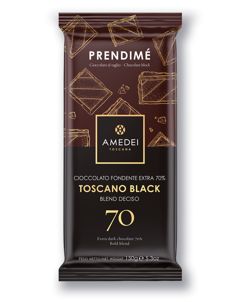 Toscano Black cut chocolate 70, 150g - Amedei shop