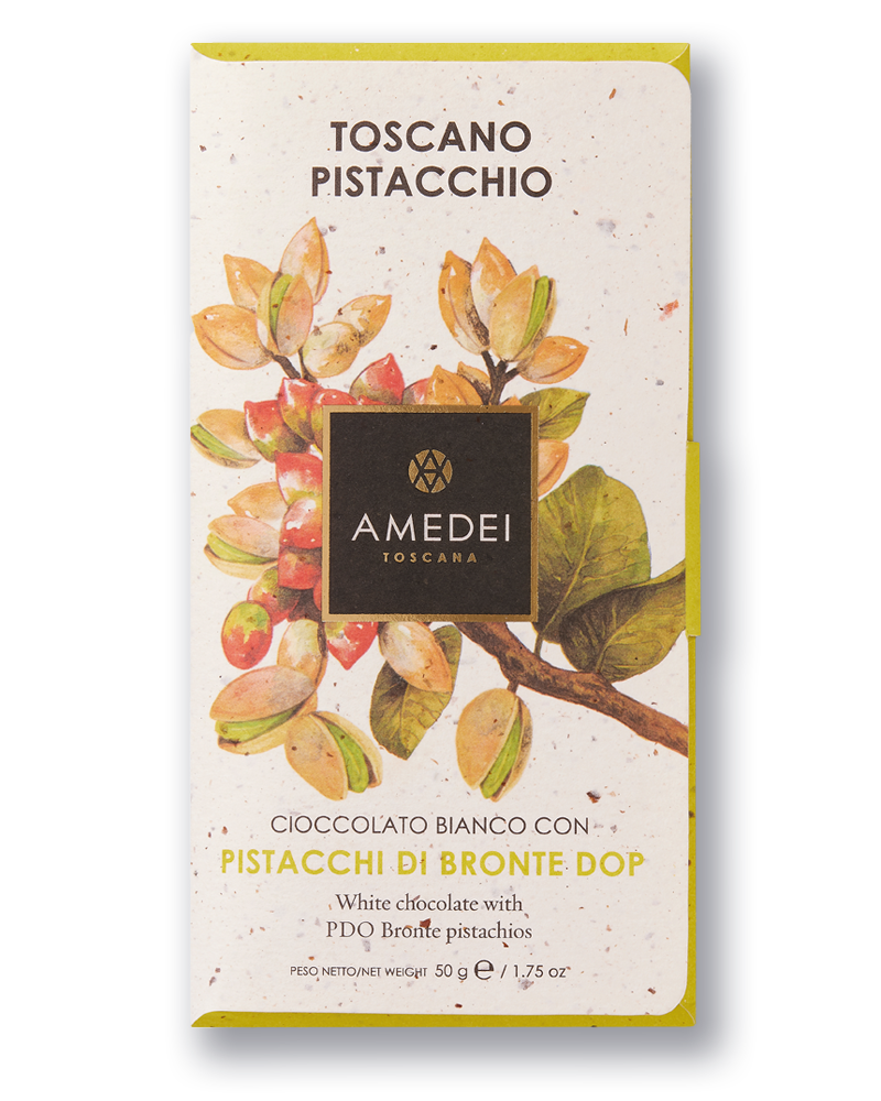 Tuscan Pistachio Chocolate, 50g - Amedei shop