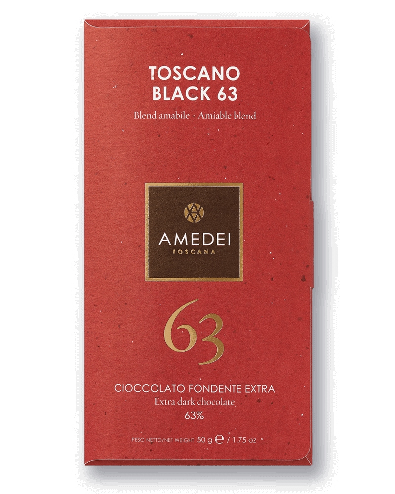 Tuscan Black Chocolate 63, 50g - Amedei shop